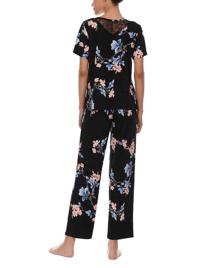 Flora by Flora Nikrooz Women's Julianna 2-Pc. Floral Pajamas Set - Macy's