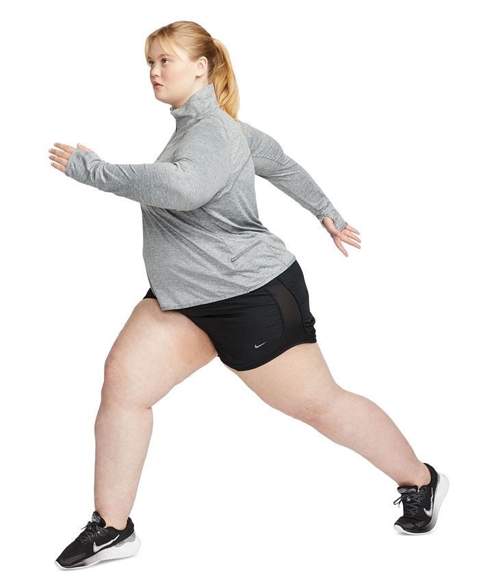 Nike Plus Size Active Dri-FIT Swift-Element UV 1/4-Zip Running Top - Macy's