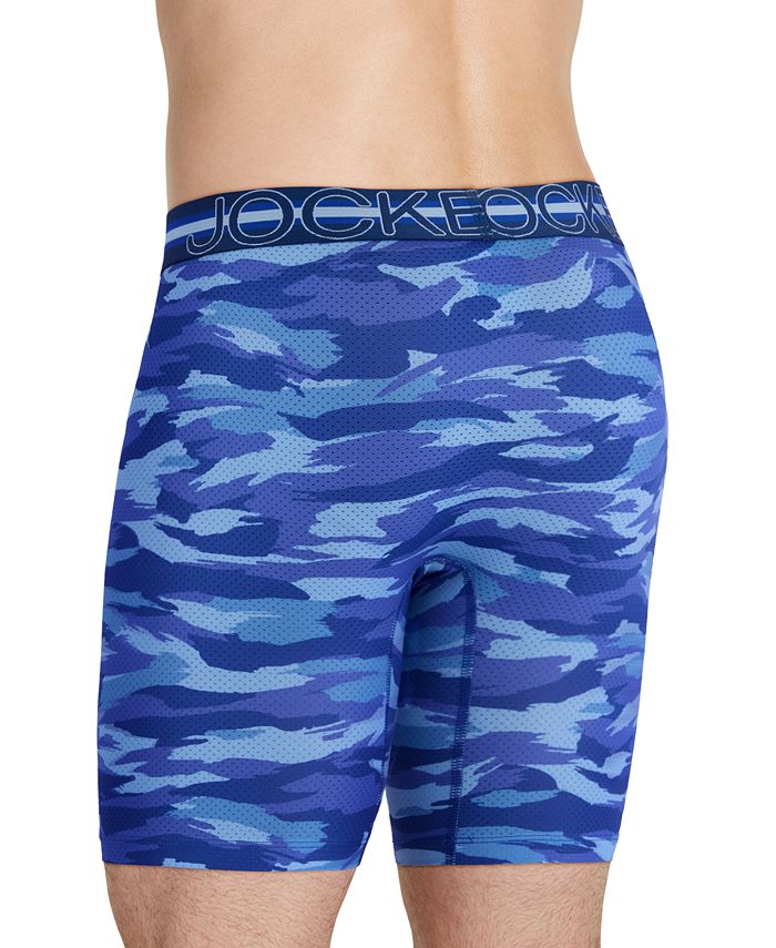 Jockey Men's Stability Pouch Stretch 9" Long Leg Boxer Brief - 3 Pack ...