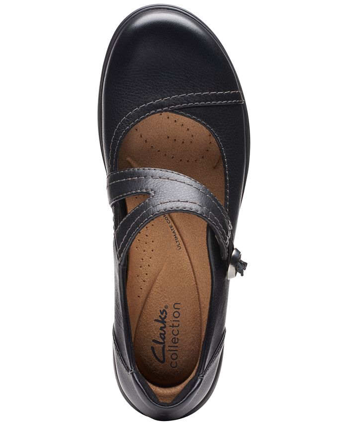Clarks Women's Carleigh Jane Top-Stitched Strap Shoes - Macy's