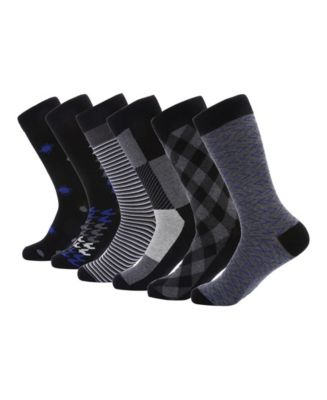 Men's Modern Collection Dress Socks 6 Pack - Macy's