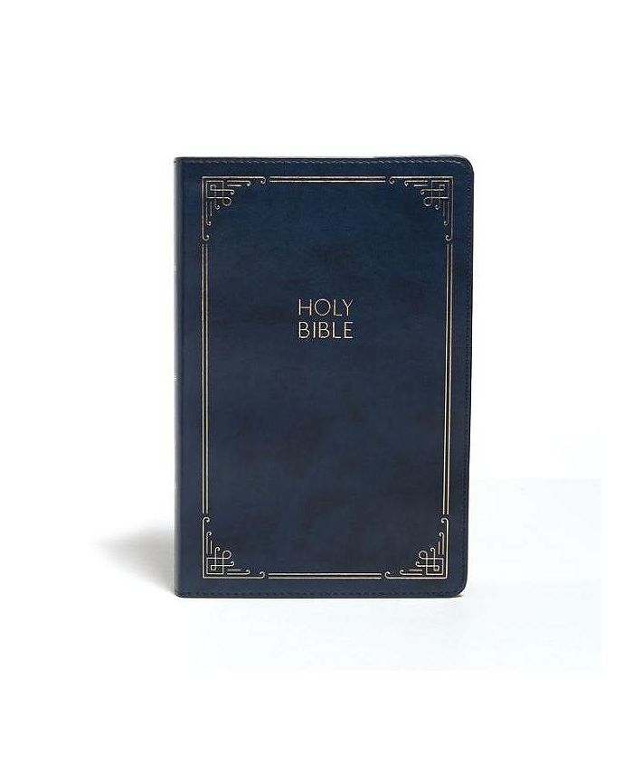 Barnes & Noble KJV Large Print Personal Size Reference Bible, Navy ...