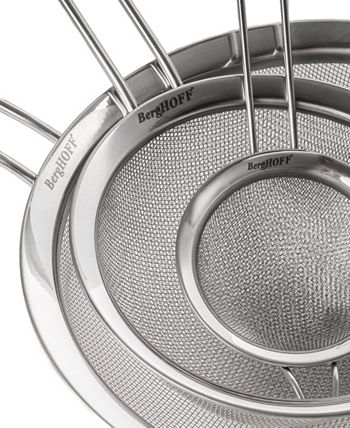 BergHOFF 3 Piece Stainless Steel Graduated Strainer Set - Macy's