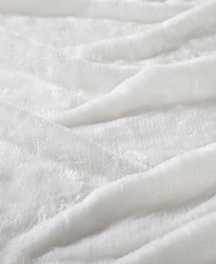 Superior Wrinkle Resistant Plush Fleece Throw, 50" x 60" - Macy's