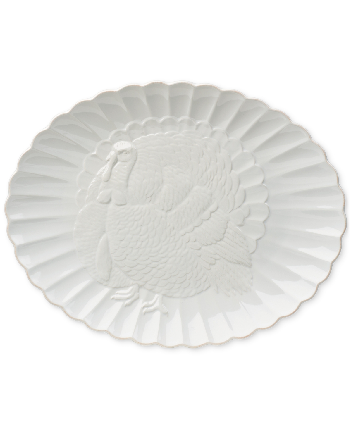 Click here for Lenox French Perle Carved Turkey Platter - White prices