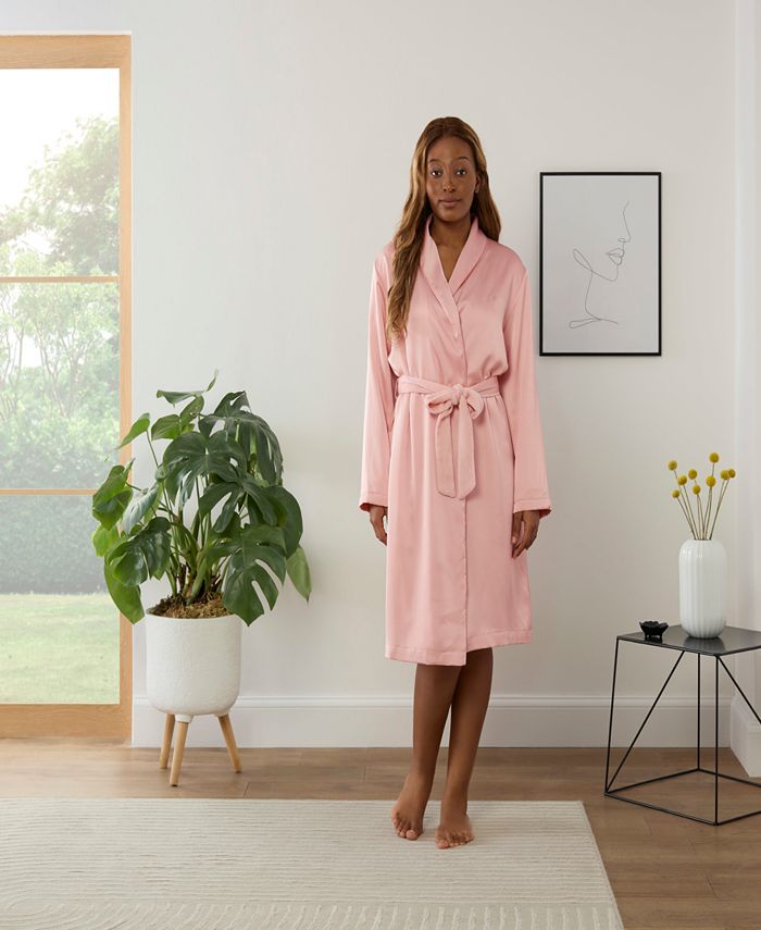 Clean Design Home x Martex Satin Robe and Eyemask Gift Set - Macy's