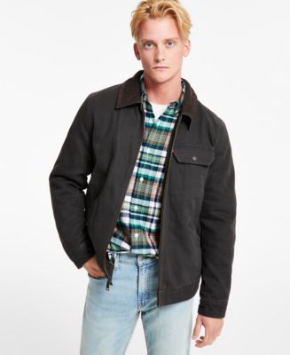 Levi's Levi’s® Men's Cotton Canvas Zip-Front Utility Jacket - Macy's