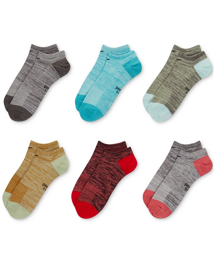 Nike Womens Everyday Lightweight No Show Training Socks 6 Pairs Macys