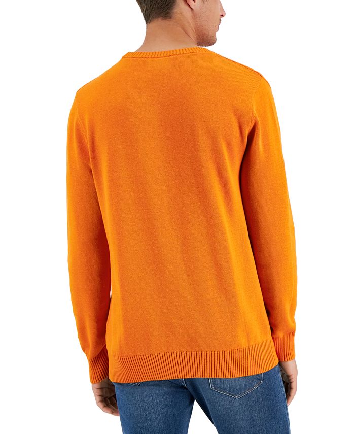 Club Room Men's Textured Cotton Sweater, Created for Macy's - Macy's