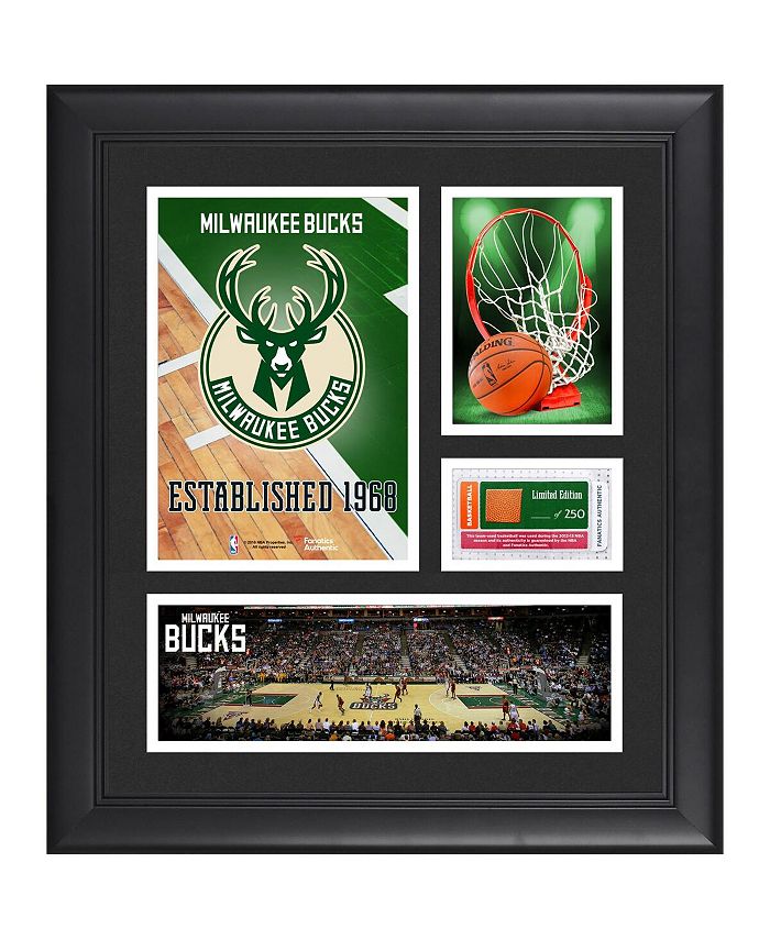 Fanatics Authentic Milwaukee Bucks Framed 15'' x 17'' Team Logo Collage ...