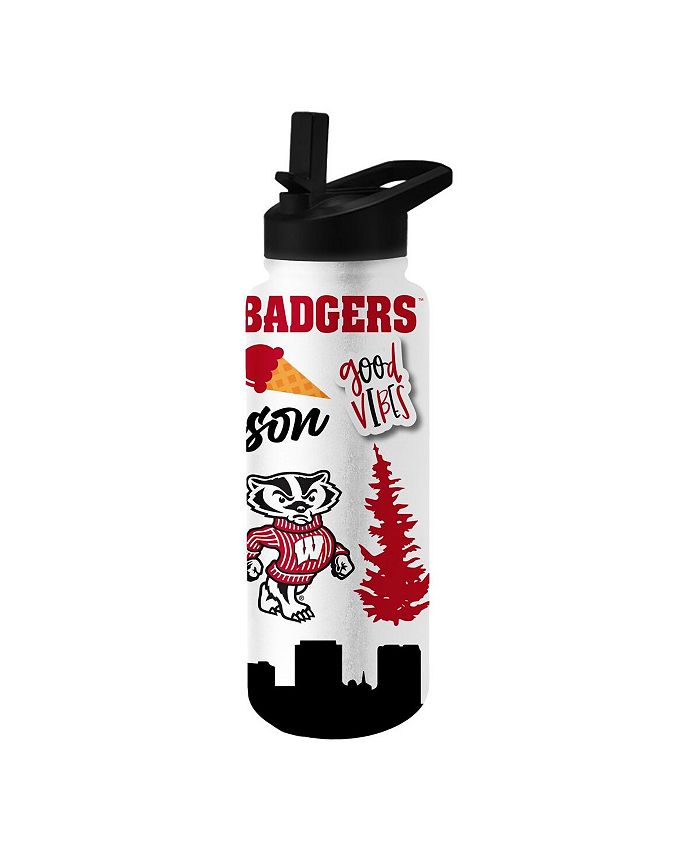 Logo Brands Wisconsin Badgers 34 Oz Native Quencher Bottle - Macy's