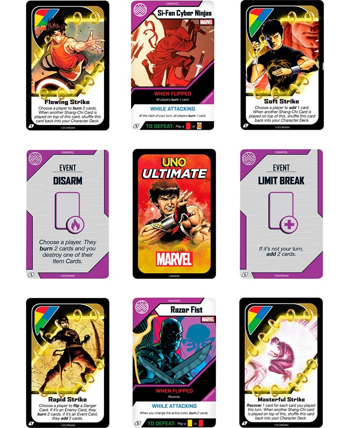 Mattel UNO Ultimate Marvel Add-On Packs 59 Piece with Collectible ...