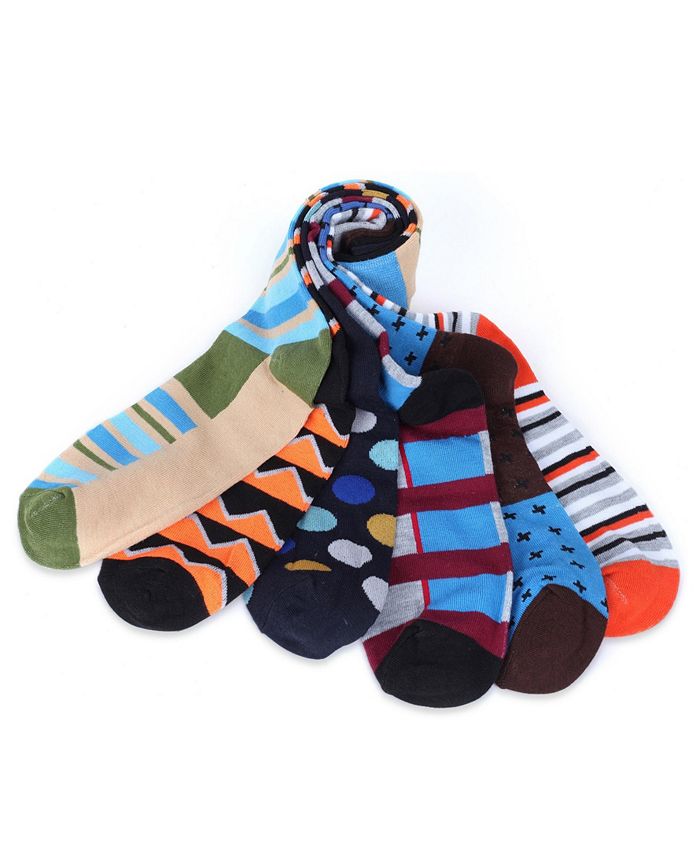 Gallery Seven Men's Casual Colorful Dress Socks 6 Pack - Macy's