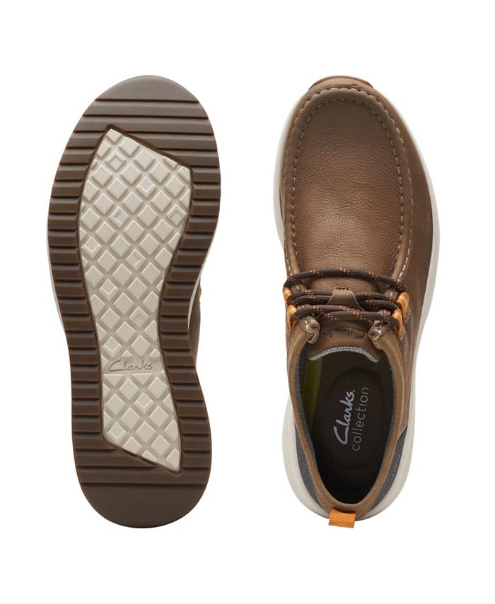 Clarks Men's Collection Wellman Moc Leather Lace Up Shoes - Macy's