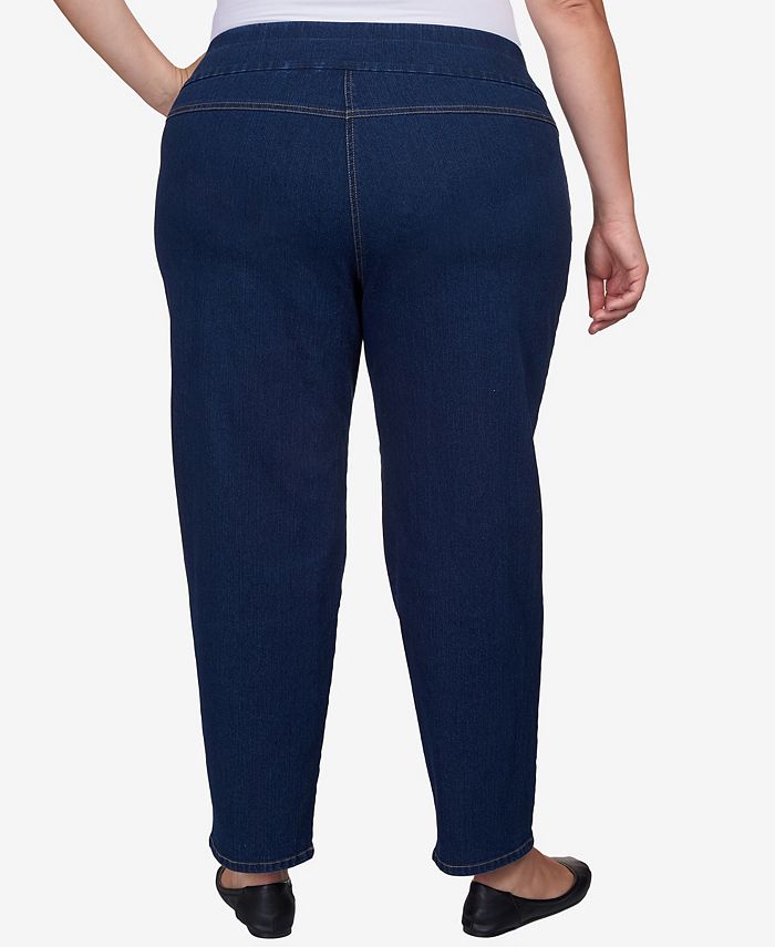 Alfred Dunner Plus Size Autumn Weekend Pull On Super Stretch Denim ...