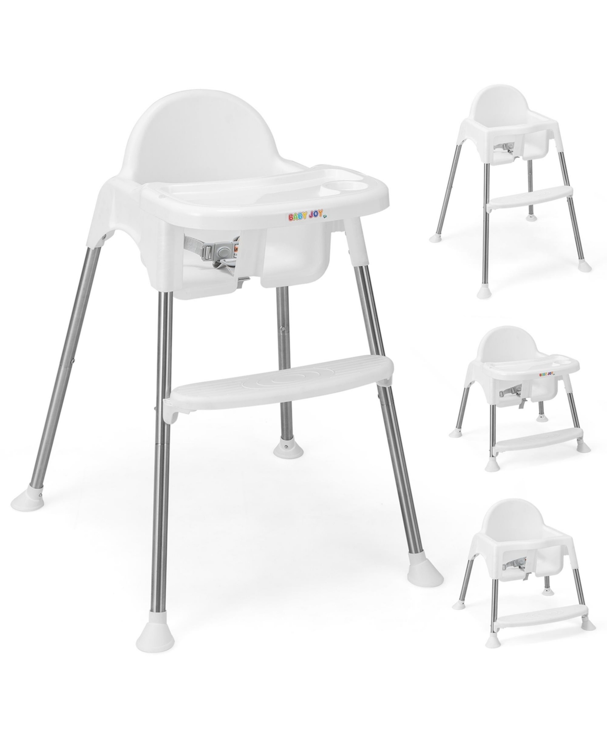 Click here for Costway Toddler 4-in-1 Convertible High Chair Feed... prices
