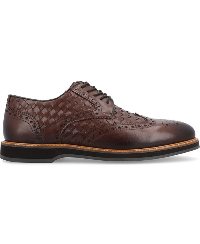 Thomas & Vine Men's Radcliff Woven Wingtip Derby Shoe - Macy's