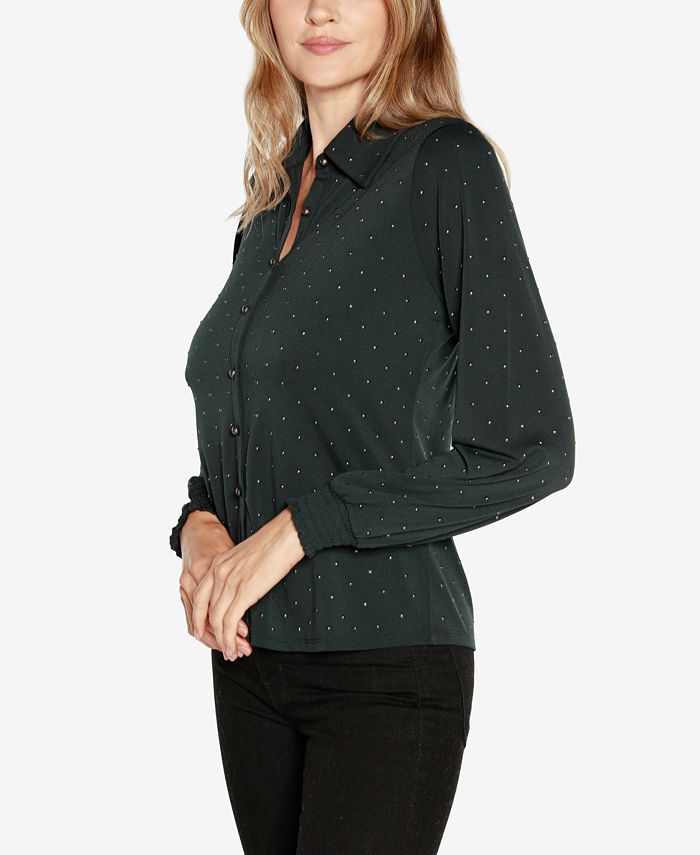 Belldini Black Label Women's Button-Front Duster Top - Macy's