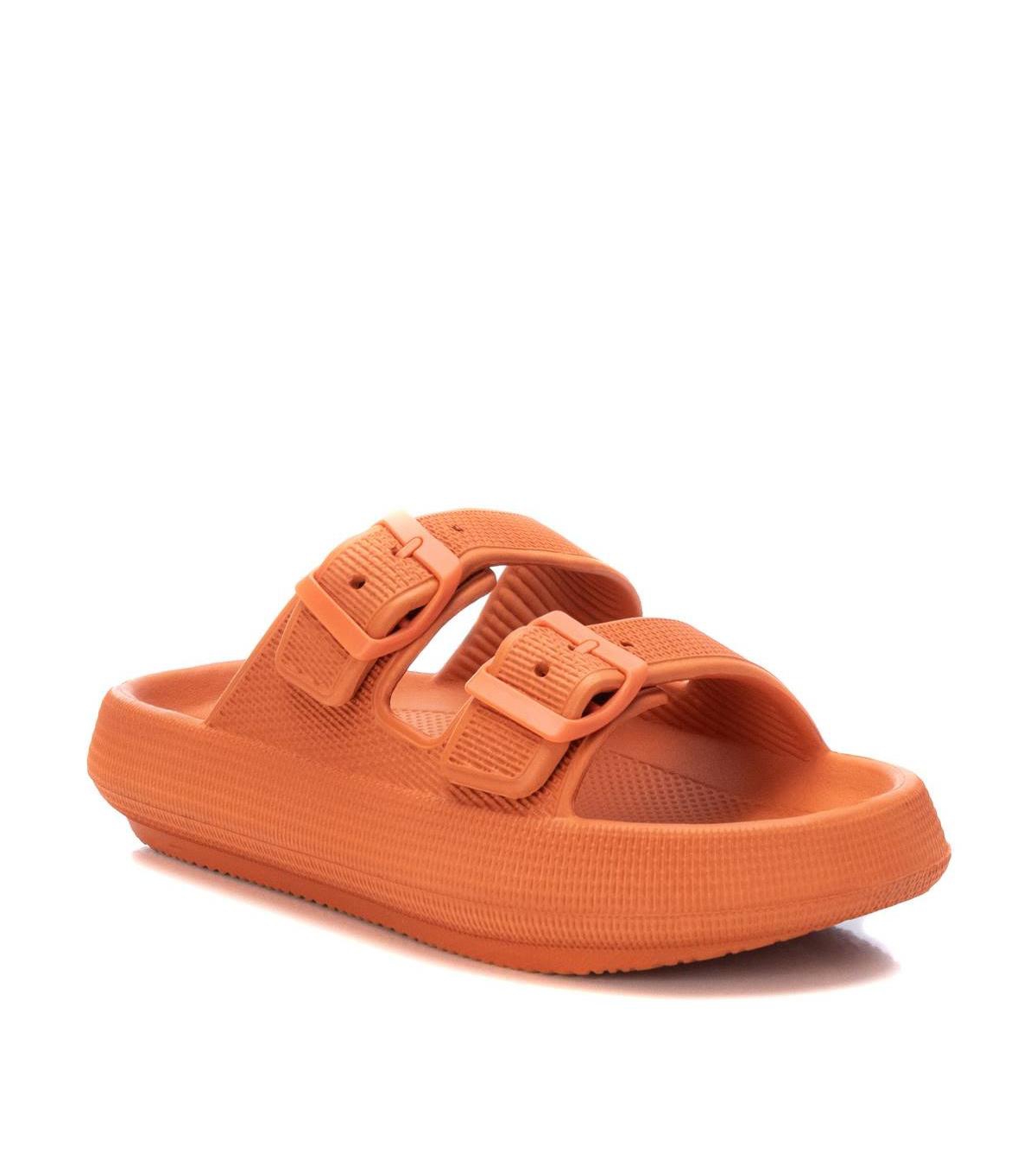 Click here for Xti Womens Rubber Flat Sandals By Xti  Brick - Bla... prices