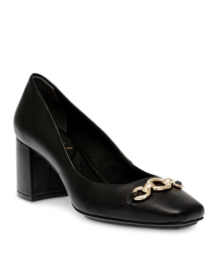 Anne Klein Women's Lenny Square Toe Pumps - Macy's