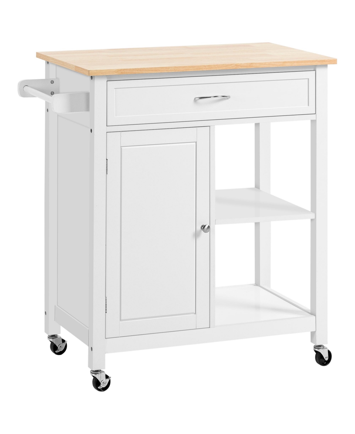 Click here for Homcom Wooden Kitchen Serving Storage Cart Serving... prices