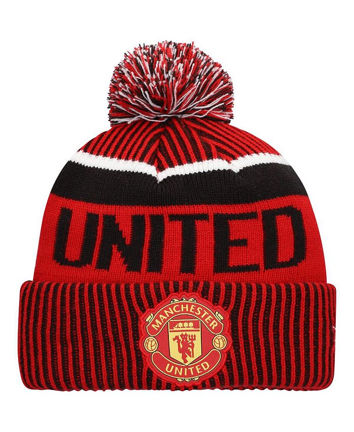New Era Big Boys and Girls Red Manchester United Sport Cuffed Knit Hat ...