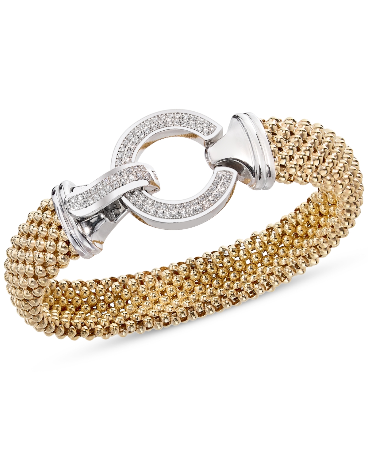 Click here for Diamond Circle Mesh Bangle Bracelet (5/8 ct. t.w.)... prices