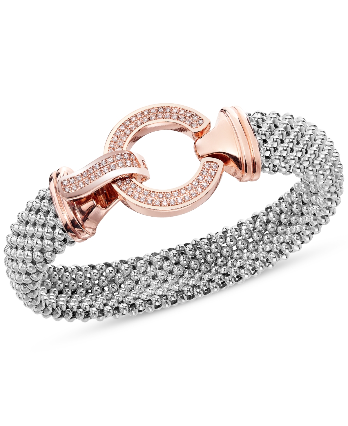 Click here for Diamond Circle Mesh Bangle Bracelet (5/8 ct. t.w.)... prices