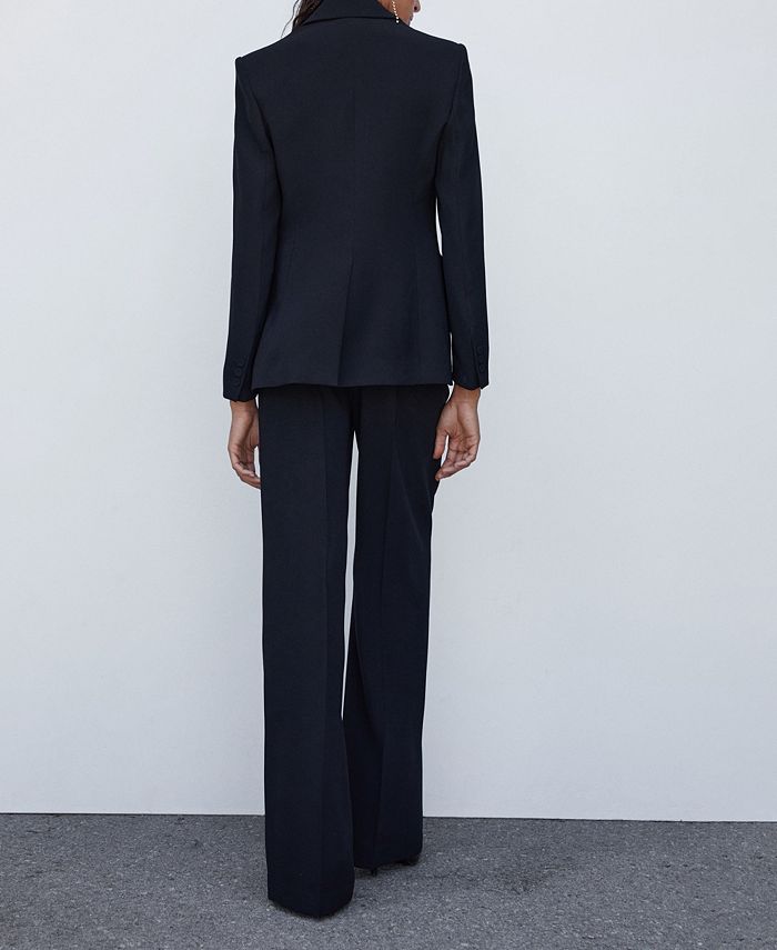 MANGO Women's Buttons Detail Suit Blazer - Macy's
