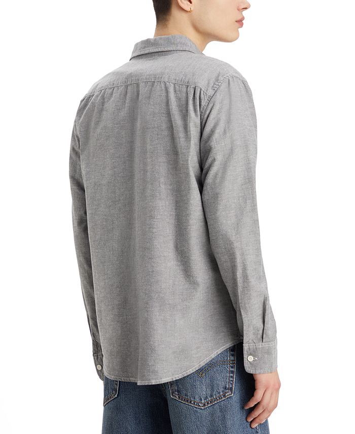 Levi's Men's Classic 1 Pocket Regular-Fit Long Sleeve Shirt - Macy's