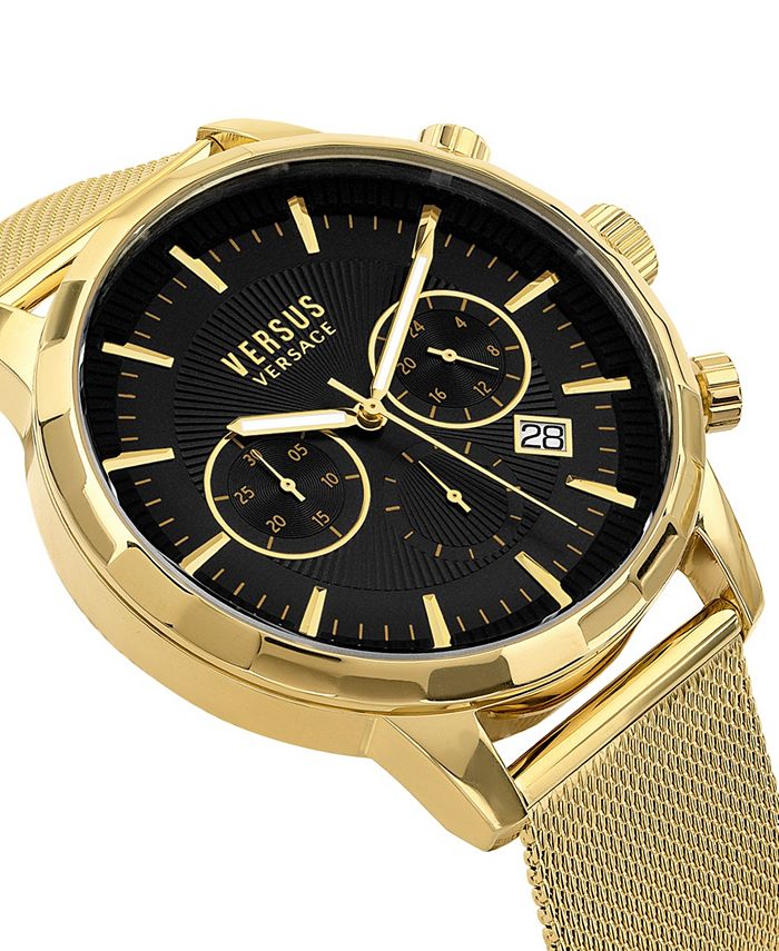 Versus Versace Men's Chronograph Quartz Eugene Gold-Tone Stainless ...