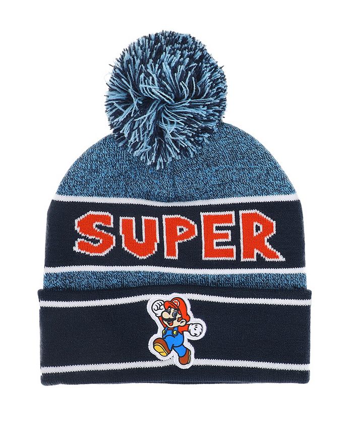 Bioworld Big Boys Super Mario Rib Knit Hat and Gloves Set, 2 Piece - Macy's
