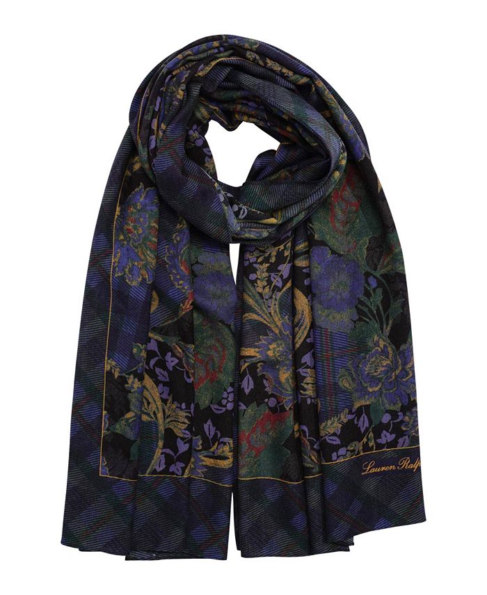 Lauren Ralph Lauren Women's Simone Floral Paisley Wrap - Macy's