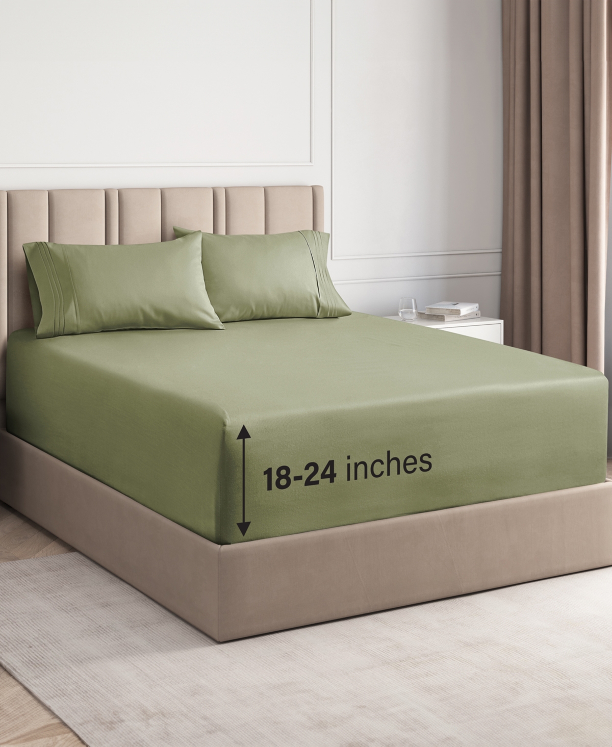 Click here for 4 Piece Extra Deep Pocket Microfiber Sheet Set - Q... prices