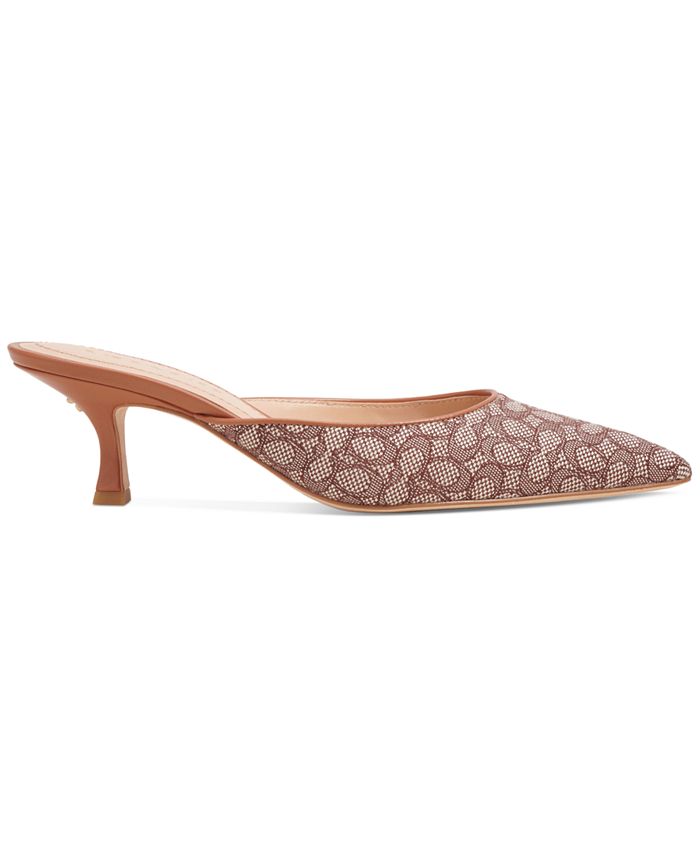 COACH Women's Renn Slip On Kitten Heel Pumps - Macy's