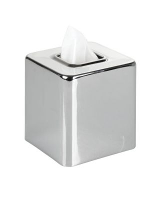 mDesign Metal Square Modern Tissue Box Cover Holder for Bathroom - Macy's