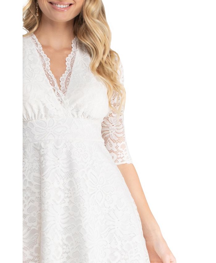Kiyonna Women's Bella Lace A-Line Cocktail Dress - Macy's