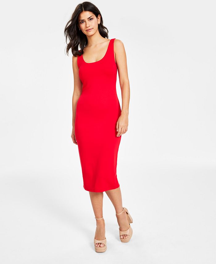 Bar III Women's Sleeveless Midi Bodycon Dress, Created for Macy's - Macy's