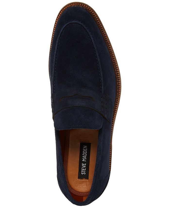 Steve Madden Men's Pierre Suede Dress Loafers - Macy's