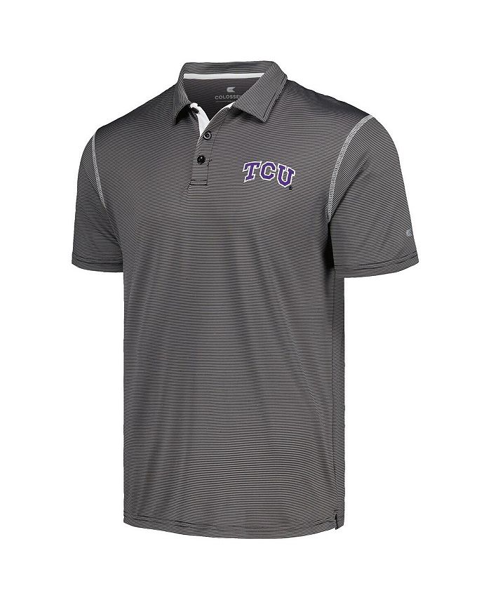 Colosseum Men's Black TCU Horned Frogs Cameron Polo Shirt - Macy's