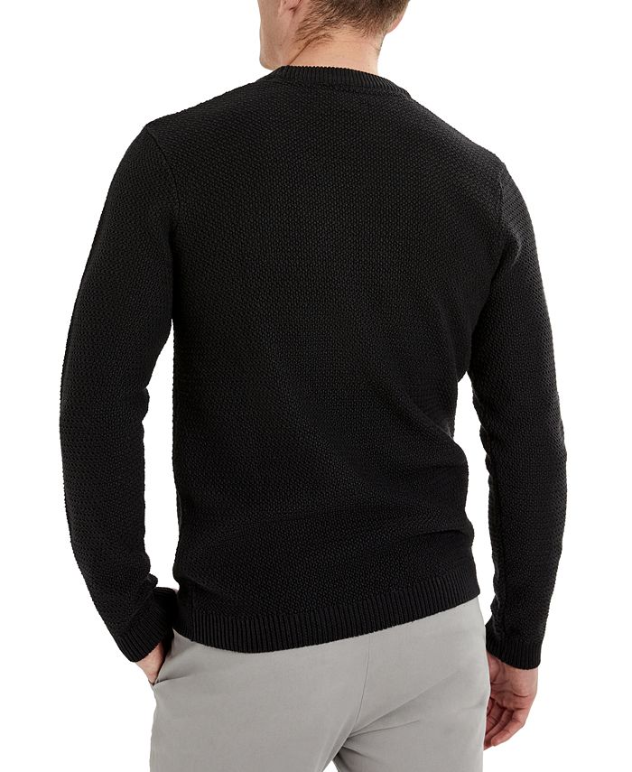 Kenneth Cole Men's Slim Fit Popcorn Crewneck Sweater - Macy's