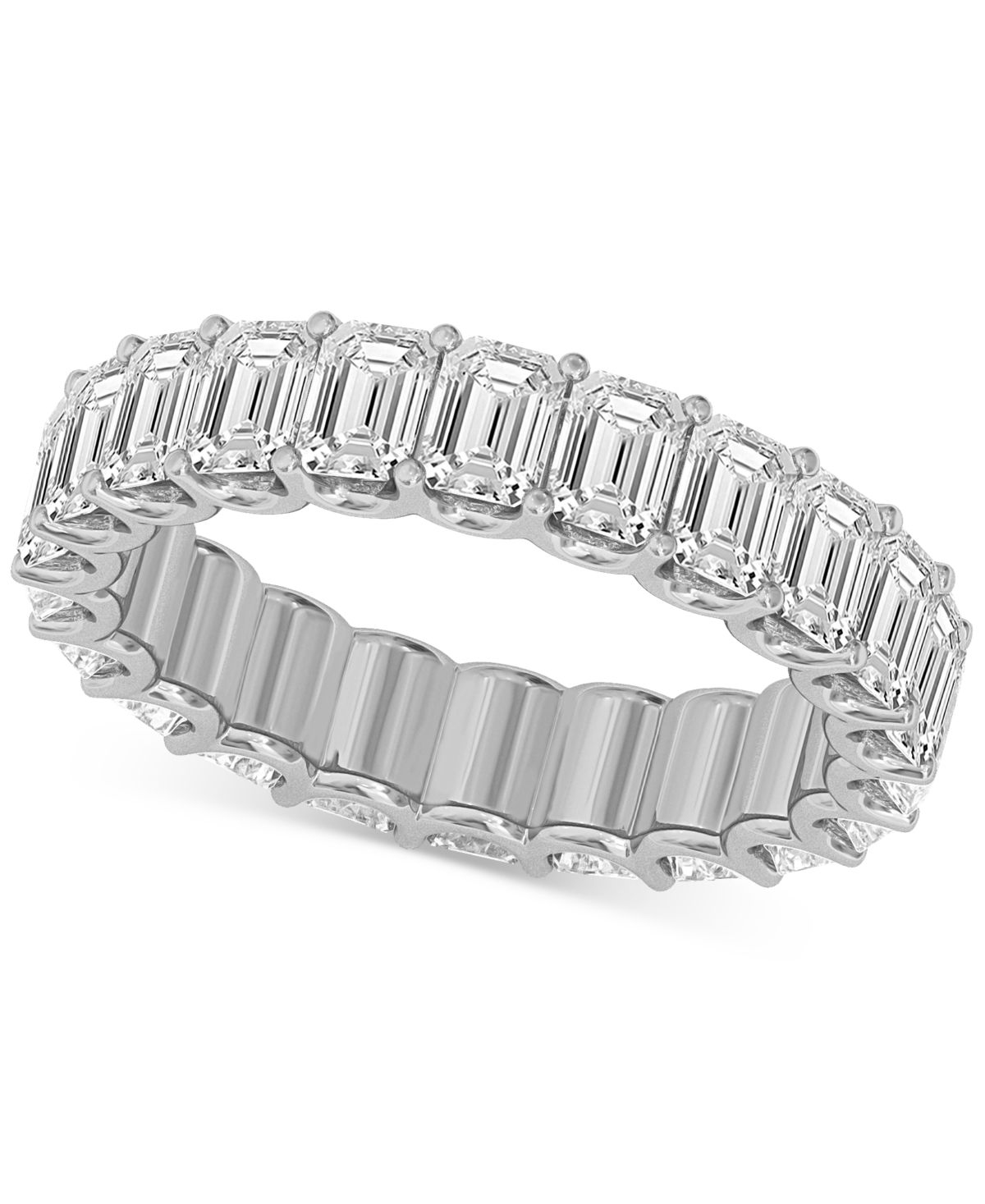 Click here for Diamond Emerald-Cut Eternity Band (4 ct. t.w.) in... prices