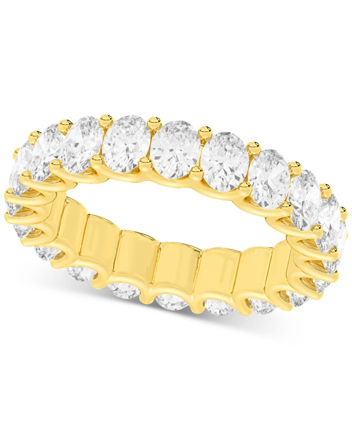 Click here for Diamond Oval-Cut Eternity Band (4 ct. t.w.) in Pla... prices