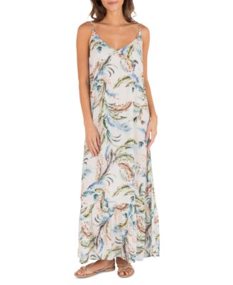 Hurley Juniors' Wispy Leaves Maxi Dress - Macy's