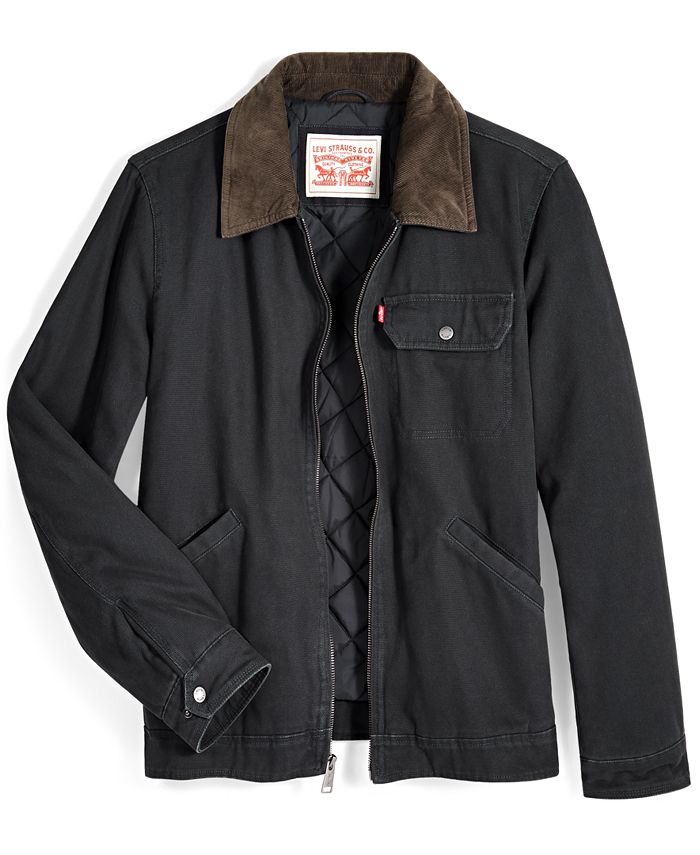 Levi's Levi’s® Men's Cotton Canvas Zip-Front Utility Jacket - Macy's