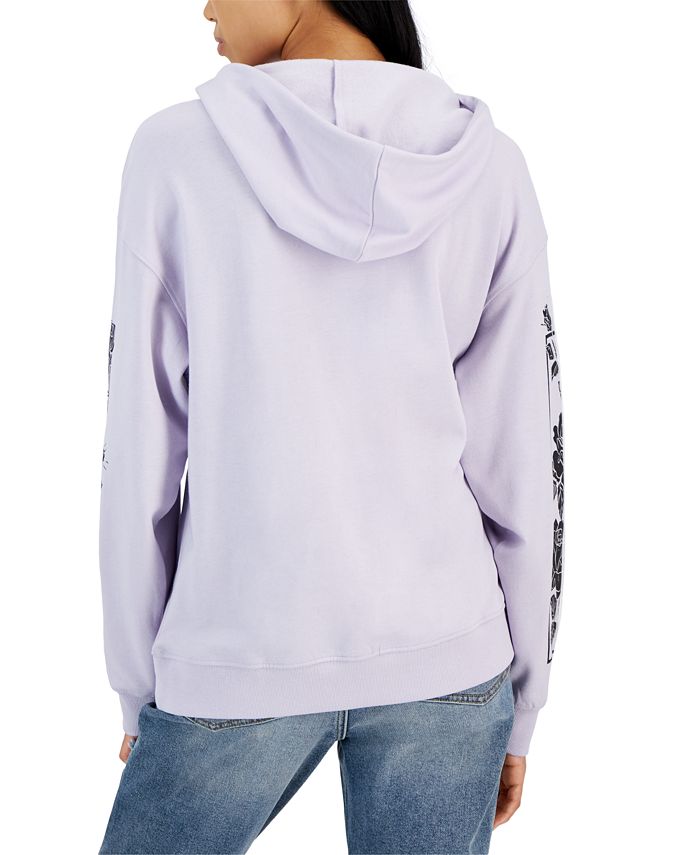 Rebellious One Juniors' Rose Graphic Long-Sleeve Hoodie - Macy's