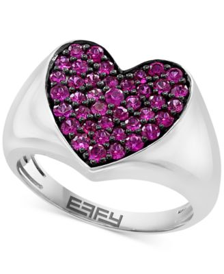 EFFY Collection Ruby 1 ct. t.w. Ring in Sterling Silver - Macy's