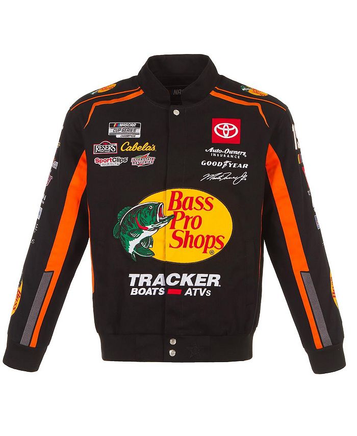 JH Design Men's Black, Orange Martin Truex Jr Bass Pro Shops Twill ...