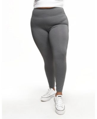 Adore Me Plus Size Haley Heathered Compression Activewear Legging - Macy's