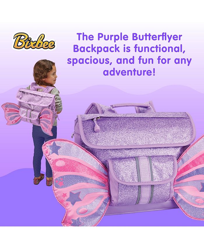 Bixbee Sparkalicious Purple Butterflyer Backpack - Macy's